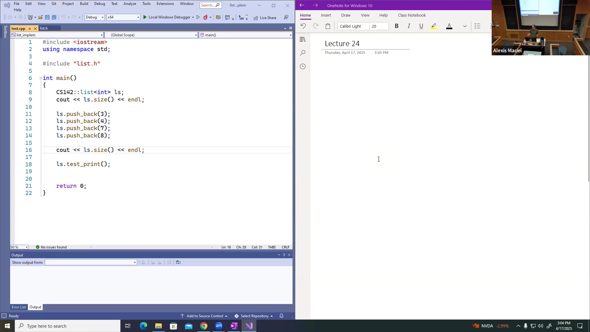 CS142 S25 Lecture 24