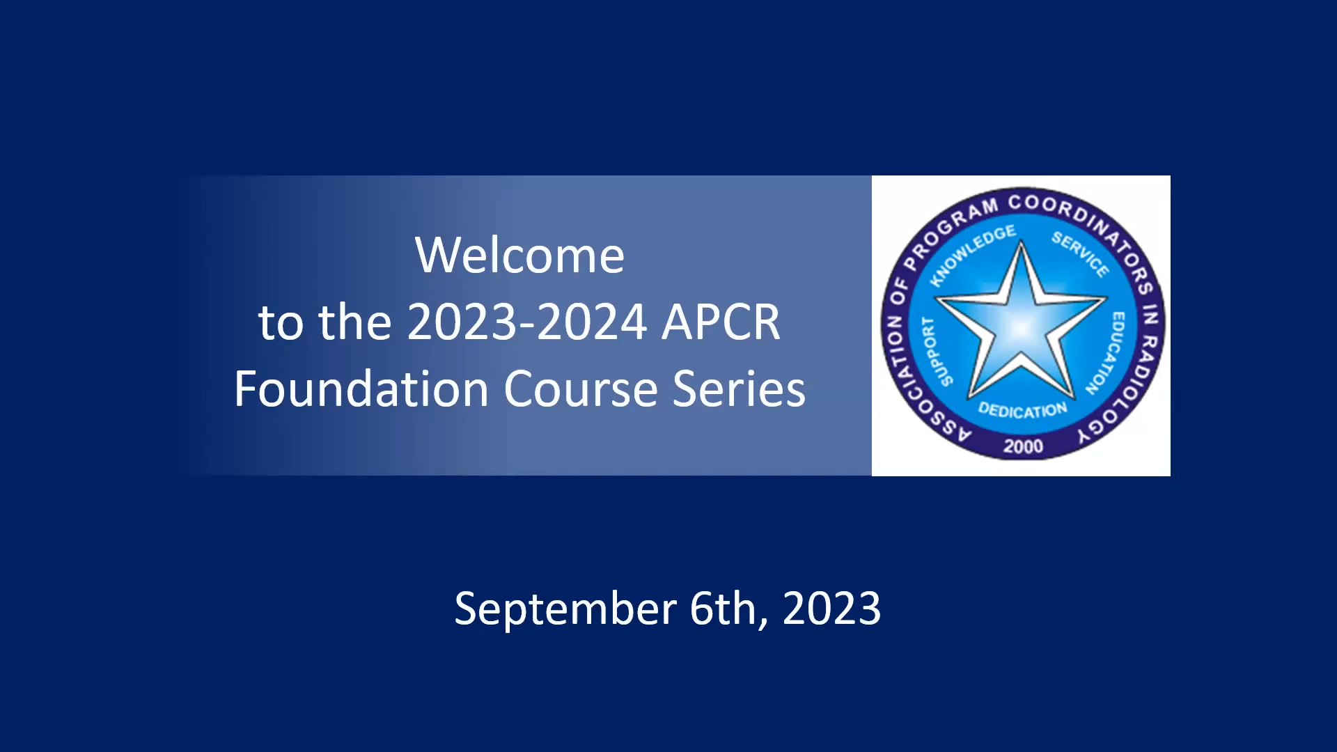 APCR Foundations Course_Sept - Dec 2023